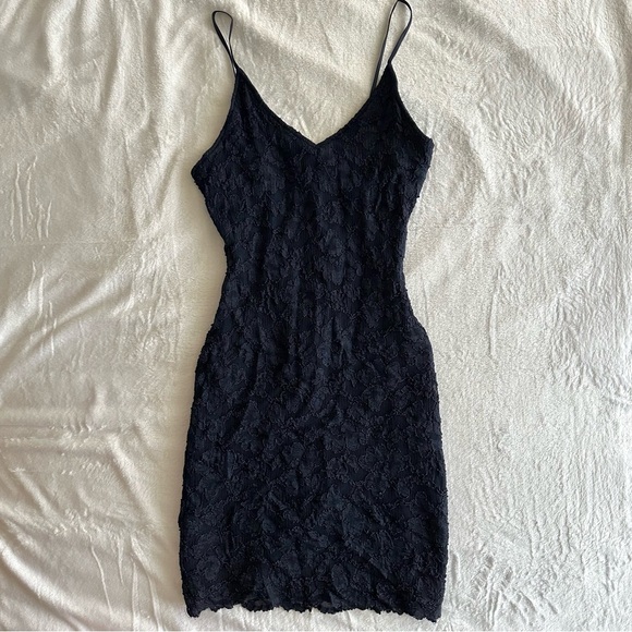Rampage | Dresses | Vintage Rampage Navy Blue Lace Dress | Poshmark